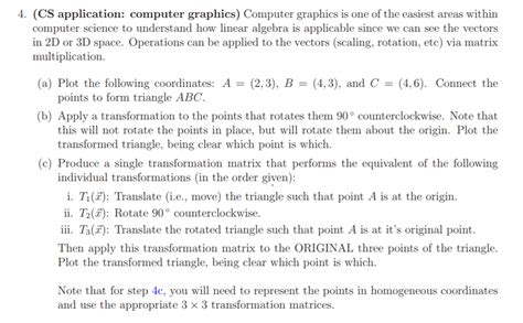Solved 4 Cs Application Computer Graphics Computer