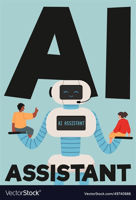 Ai Artificial Intelligence Virtual Assistant Vector Image