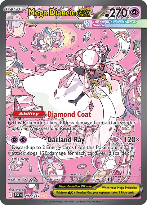Mega Diancie Ex 282 Ascended Heroes Price Guide And Historical Value