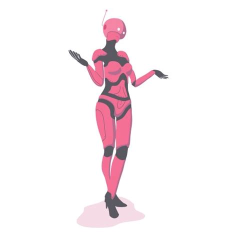 Beautiful Robot Woman Or Girl Cyborg Female Vector Image
