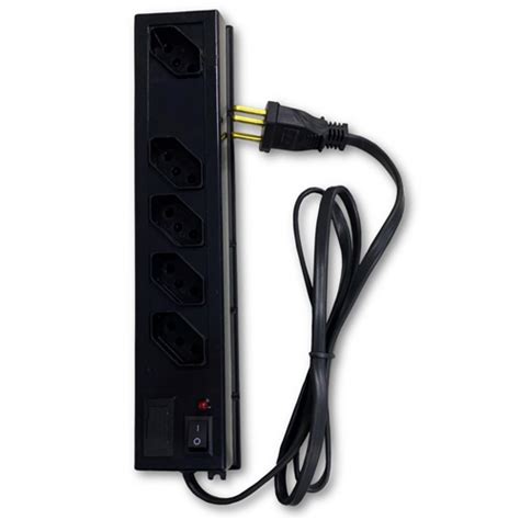 Filtro De Linha 5 Tomadas 1 Metro Ex5fl Vpa Atacadista