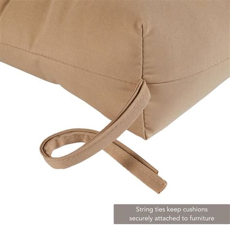 44 In X 22 In Solid Color Outdoor High Back Chair Cushions Set Of 2