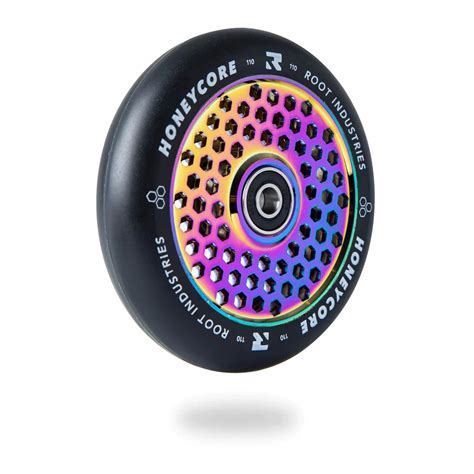Root Industries HONEYCORE 110mm Wheels - Black/Rocket Fuel