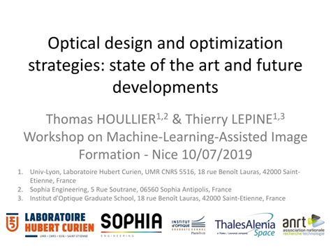 PDF Optical Design And Optimization Strategies State Of The Art And Future Developments