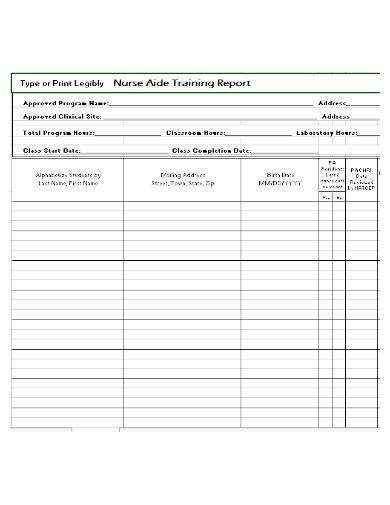 Nursing Report Sheet Examples To Download