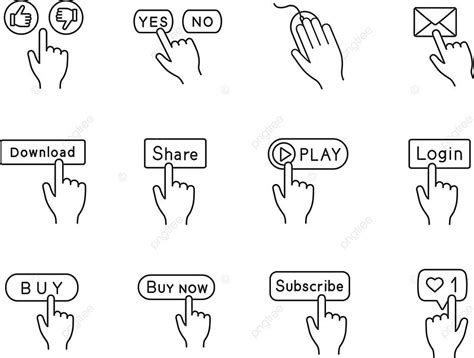 App Buttons Linear Icons Set Symbol Thin User Vector Symbol Thin