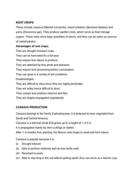 Root Crops Pdf Sweet Potato Crops