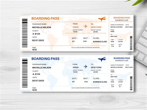 Editable Boarding Pass Template Printable Boarding Ticket Etsy Uk
