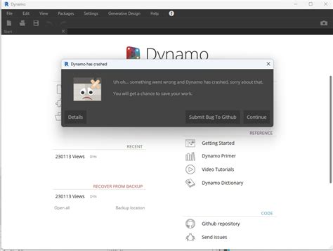 Crash Report From Dynamo 21013976 · Issue 3000 · Dynamods