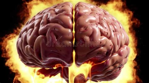 Exploring The Mysteries Of The Brain Through Dynamic Visuals And Innovative Animations Stock