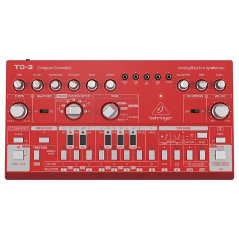 Behringer Td 3 Rd Analog Bass Line Synthesize Rood Gear4music