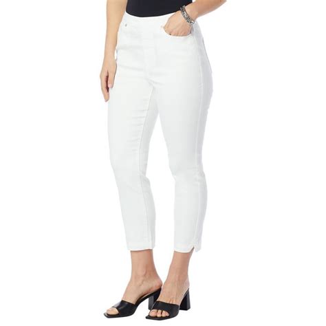 Dg2 Diane Gilman Classic Stretch Split Hem Pull On Capri Choose Size