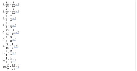 How To Subtract Fractions With Different Denominators Mconsultingprep