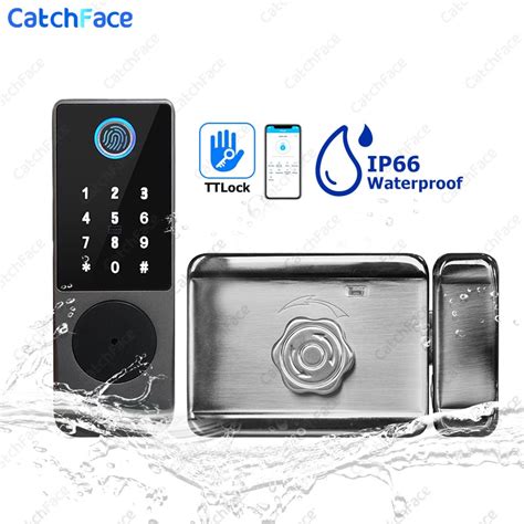 Fingerprint Waterproof Outdoor Gate Remote Control Bluetooth Ttlock App Passcode Rfid Card