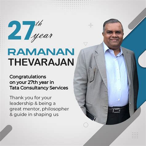 Ramanan Thevarajan On Linkedin Thanks You Tata Consultancy Services It