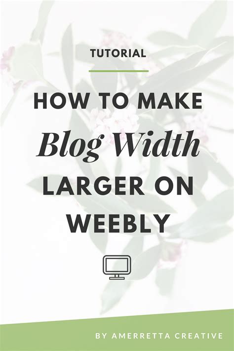How To Widen The Width Of Blog Content In Weebly Weebly Design Guild
