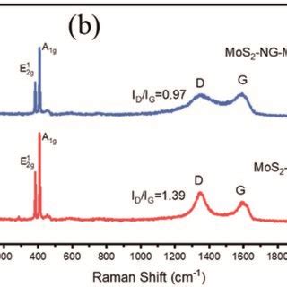 (a) FT-IR and (b) Raman spectra of MoS2/NG and MoS2/NG-MW; (c) TGA... | Download Scientific Diagram