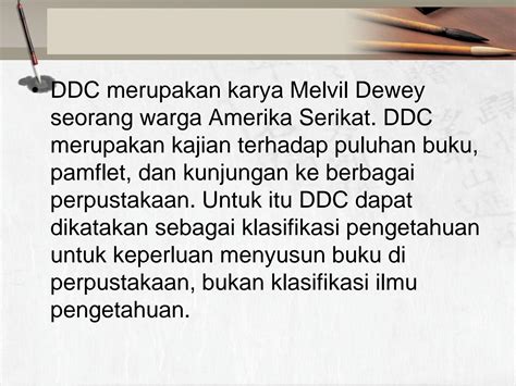 Solution Klasifikasi Dewey Decimal Classification Ddc Studypool