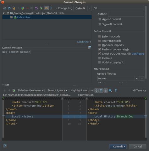 Astuces de Dev Web n Git sous PHPStorm Gérer les branches