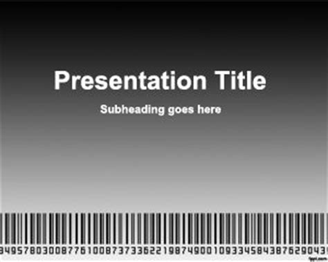 Scanning Bar Code PowerPoint Template