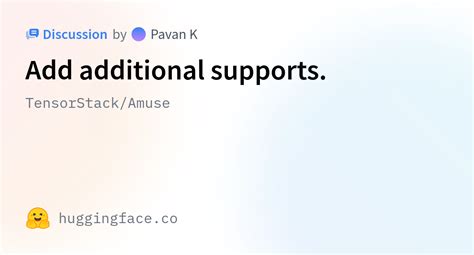 Tensorstackamuse · Add Additional Supports