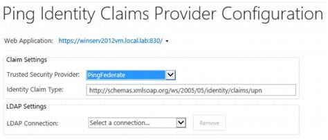 People Picker Configuration PingFederate Integrations