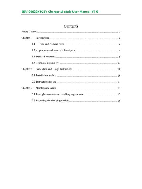 ser100020k2c ev charger module user manual v1 2 pdf