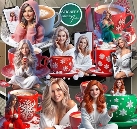 مجموعه وکتور دختر Png و دوربری شده