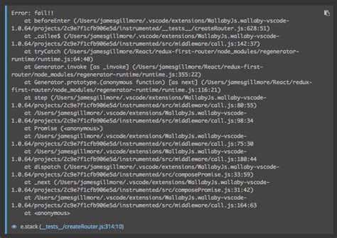 Error Stack In Caught Errors Are Not Source Mapped Issue Wallabyjs Public GitHub