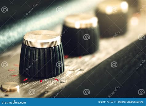Volume Button Close Up Of The Vintage Volume Button Stock Image Image Of Instrument Button