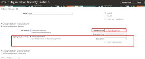 Organization Security Based On Department Tree — Cloud Customer Connect