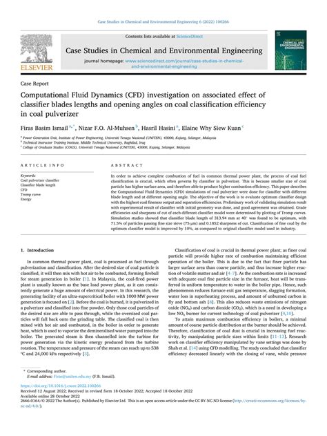 pdf computational fluid dynamics cfd investigation on associated