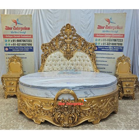 Star Enterprises Maharaja Luxury King Size Round Bed Rbd 01 Star