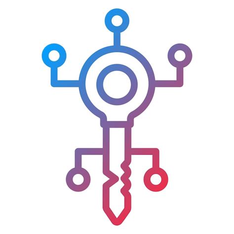 Premium Vector Key Encryption Icon Style