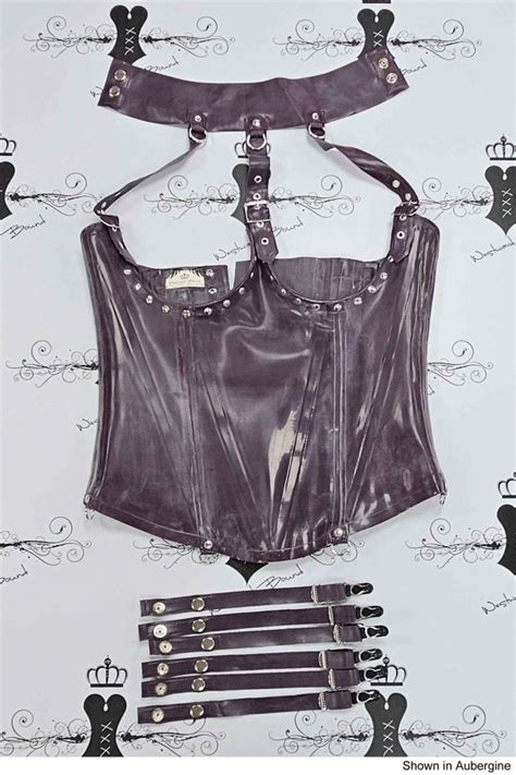 Dom Alert Latex Rubber Underbust Corset