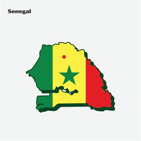 Senegal Nation Flag Map Infographic 20627694 Vector Art At Vecteezy
