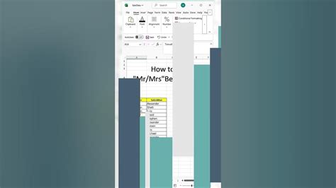 Interview Question Solved Add Mr And Mrs To Names In Excel Youtube