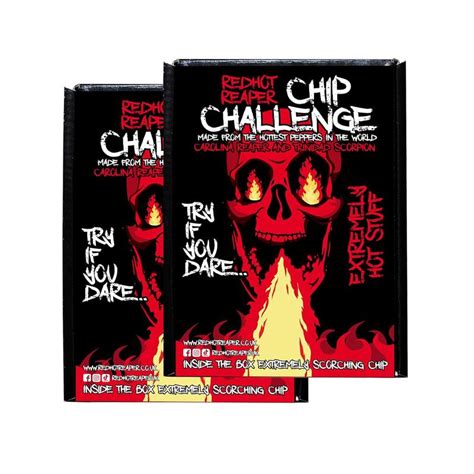 Red Hot Reaper 2 Pack Chip Challenge Hottest Chip Carolina