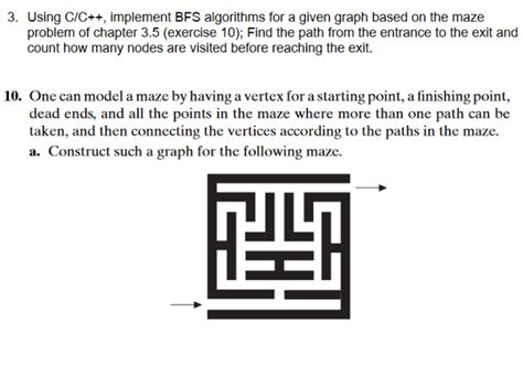 Solved Using C C Implement BFS Algorithms For A Given Chegg