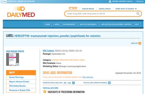 Discoveries In Health Policy Finding Drug Labels Dailymed Nlm Nih