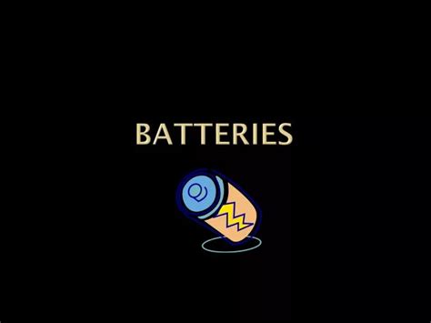 PPT BATTERIES PowerPoint Presentation Free Download ID