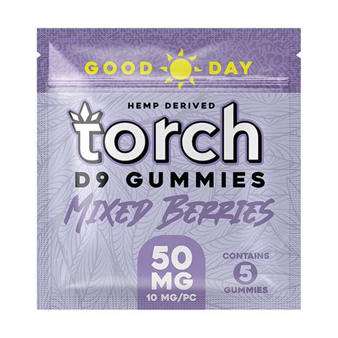Torch Good Day D9 Gummies 50mg Delta 8 Resellers