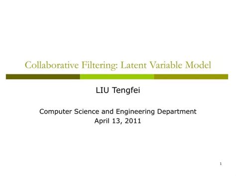 Ppt Collaborative Filtering Latent Variable Model Powerpoint Presentation Id4616323