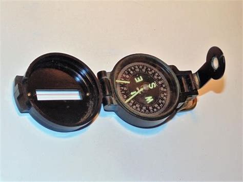 Engineers Lensatic Compass Directional Compass Pocket Sized Survey