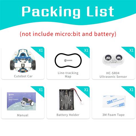 ELECFREAKS Microbit Mini Cutebot Kit Compatible With BBC Micro Bit V2 And V1 DIY Programmable