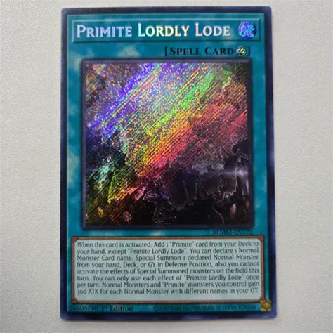 Primite Lordly Lode Blmm En172 Secret Rare Yugioh Mercadolibre