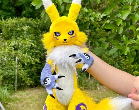 Renamon Doll Art Renamon Plush Etsy