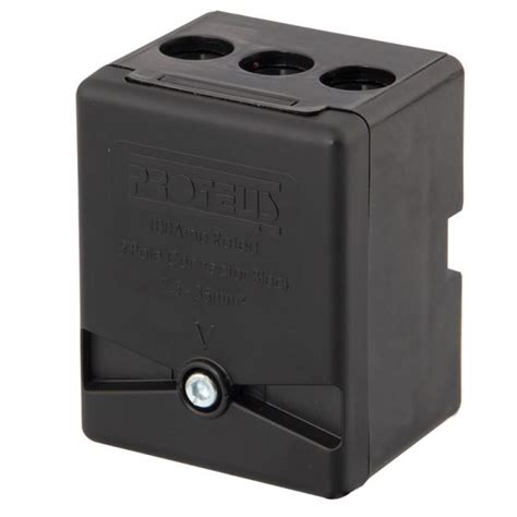 100a 5 Way Terminal Block Black Proteus Switchgear