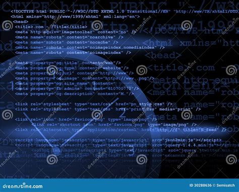 Source Code Technology Stock Illustration Illustration Of Global