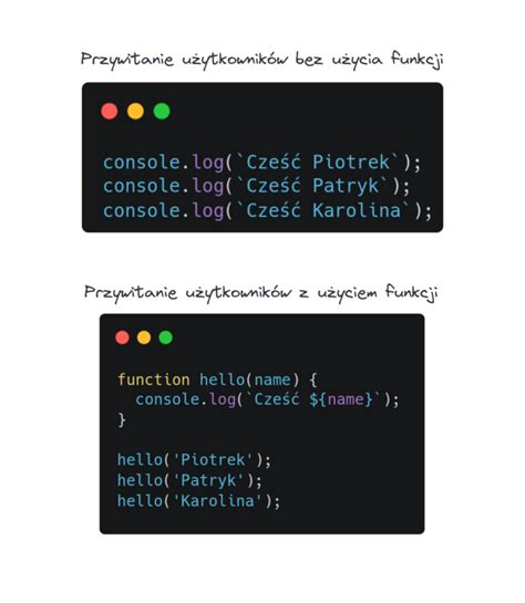Funkcje JavaScript Jak prawidłowo stworzyć funkcję PodstawyJS